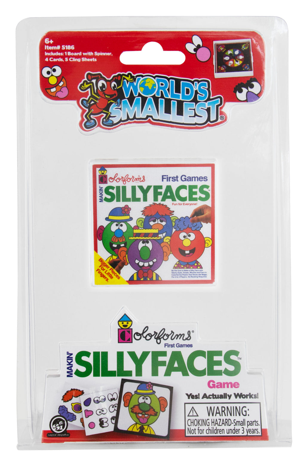 World's Smallest Colorforms Silly Faces – Hobby Express Inc.