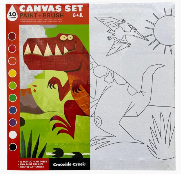 Dinosaur Canvas Paint Art Sets – Hobby Express Inc.