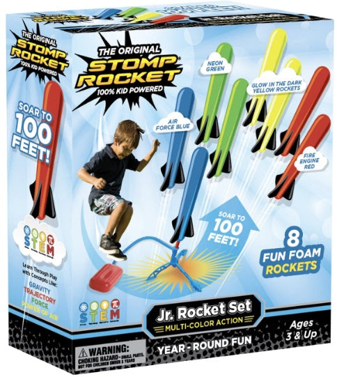 Stomp Rockets JR Rainbow Rocket Kit - 8 Rockets – Hobby Express Inc.