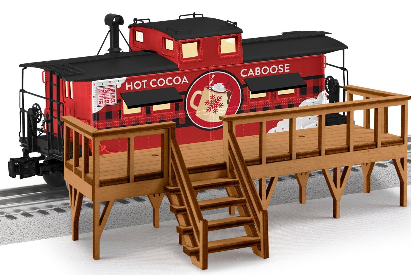 O Hot Cocoa NE Caboose with Deck LNL2329170 – Hobby Express Inc.