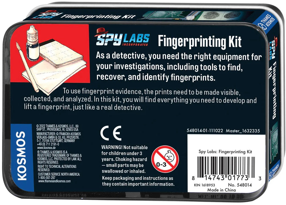Spy Labs: Fingerprinting Kit – Hobby Express Inc.