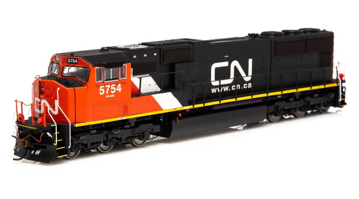 HO SD75I with DCC & Sound, CN/Web Address Logo #5754 – Hobby Express Inc.