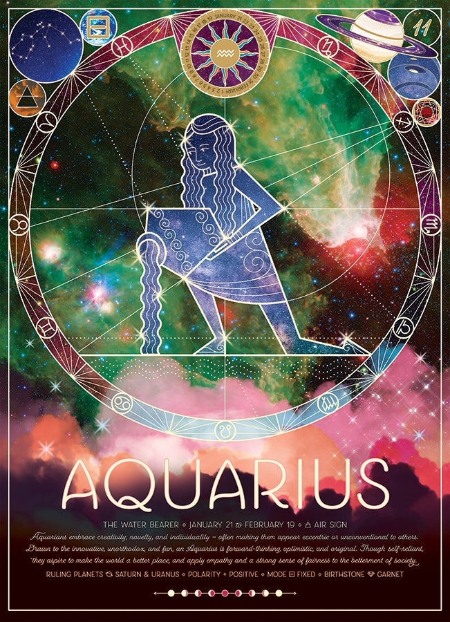 500pc Aquarius Zodiac Puzzle – Hobby Express Inc.
