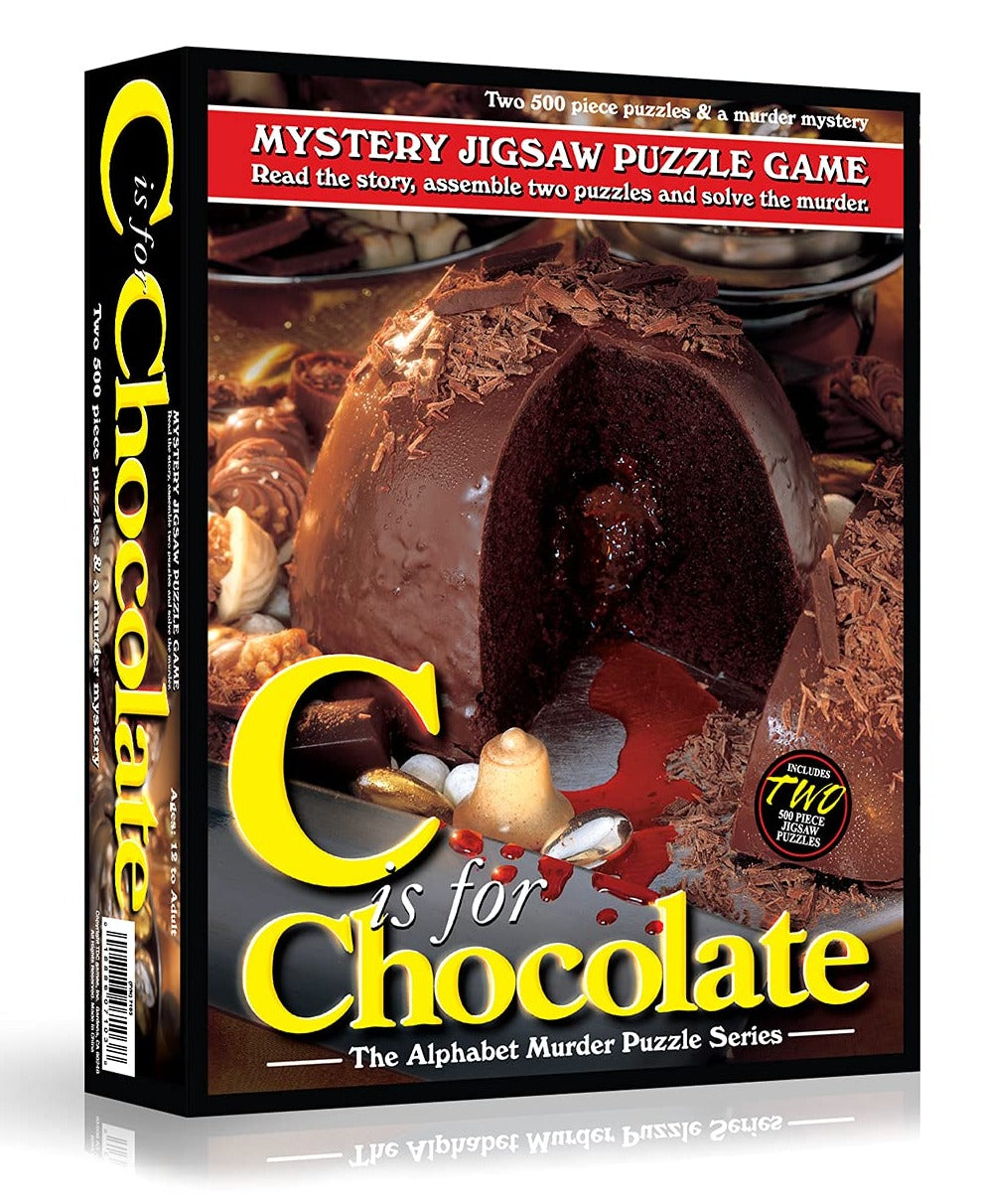 C is for Chocolate - Mystery Jigsaw Puzzle – Two, 500 piece puzzles ...